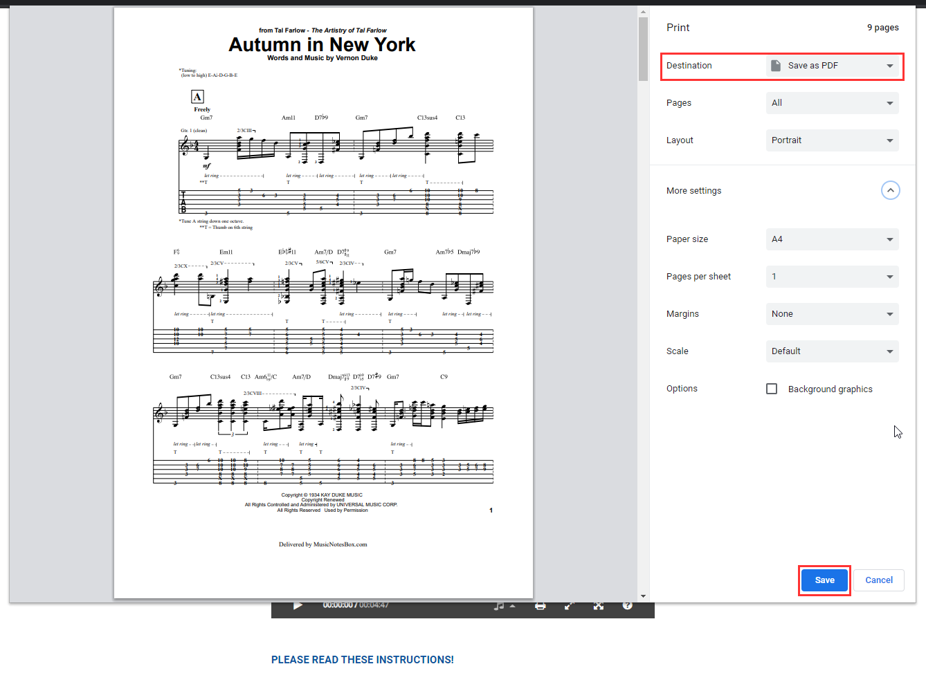 How To Save Sheet Music As PDF